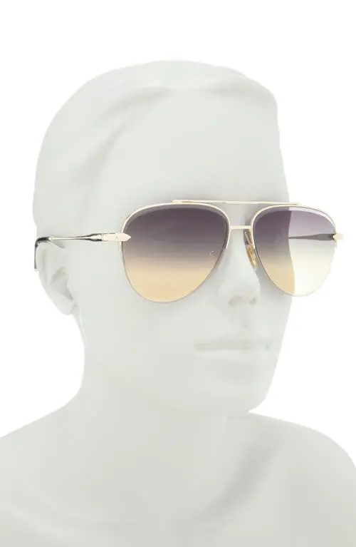 Quay High Key Gem 59mm Gradient Aviator Sunglasses