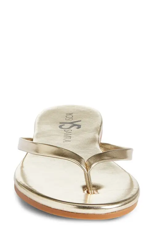 Yosi Samra Rivington Flip Flop - Gold