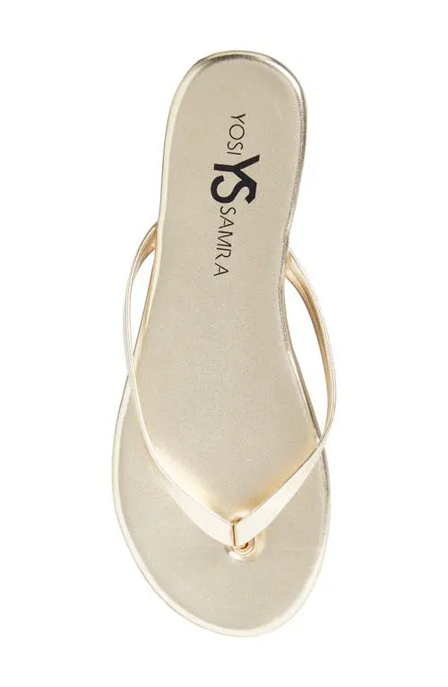 Yosi Samra Rivington Flip Flop - Gold