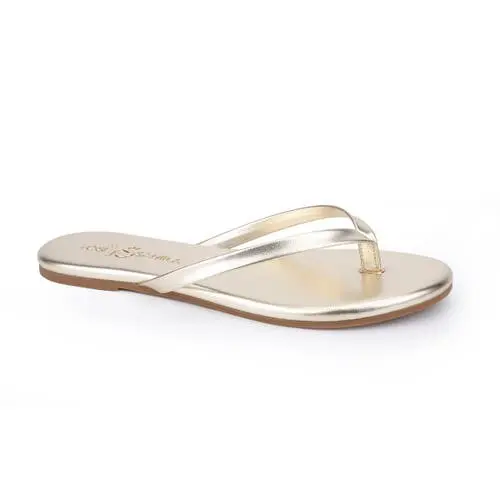 Yosi Samra Rivington Flip Flop - Gold