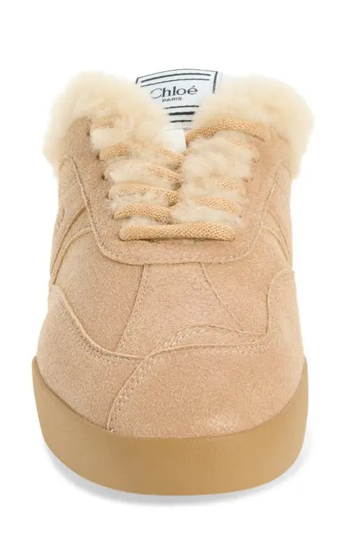 Chloé Kick Genuine Shearling Lined Sneaker Mule
