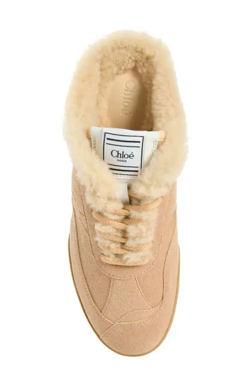 Chloé Kick Genuine Shearling Lined Sneaker Mule