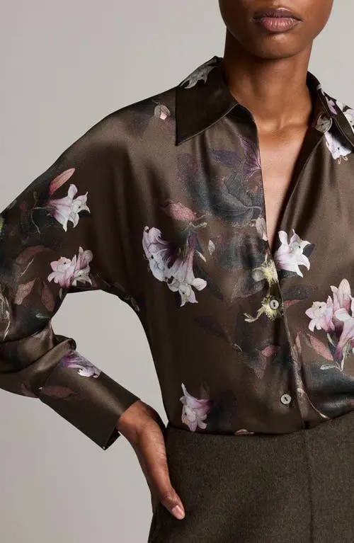 Vince Lily Vine Silk Shirt