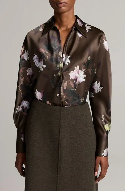 Vince Lily Vine Silk Shirt