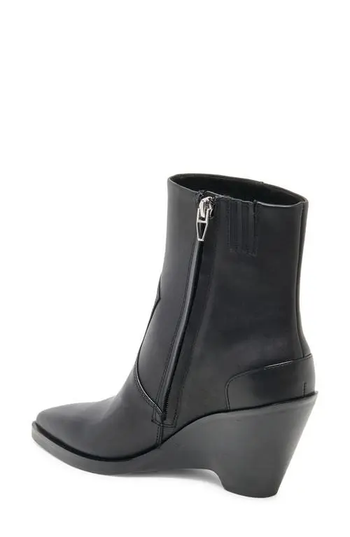 Dolce Vita Ashtin Wedge Bootie - Black Leather