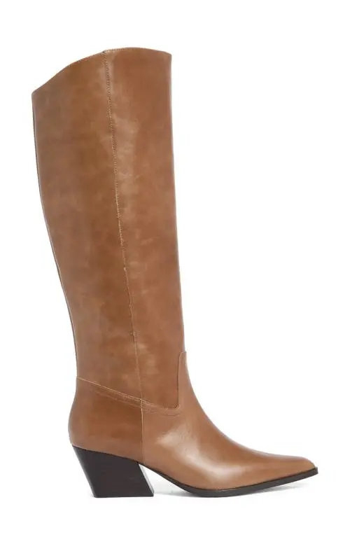 Steve Madden Rodessa Knee High Boot - Tan Leather