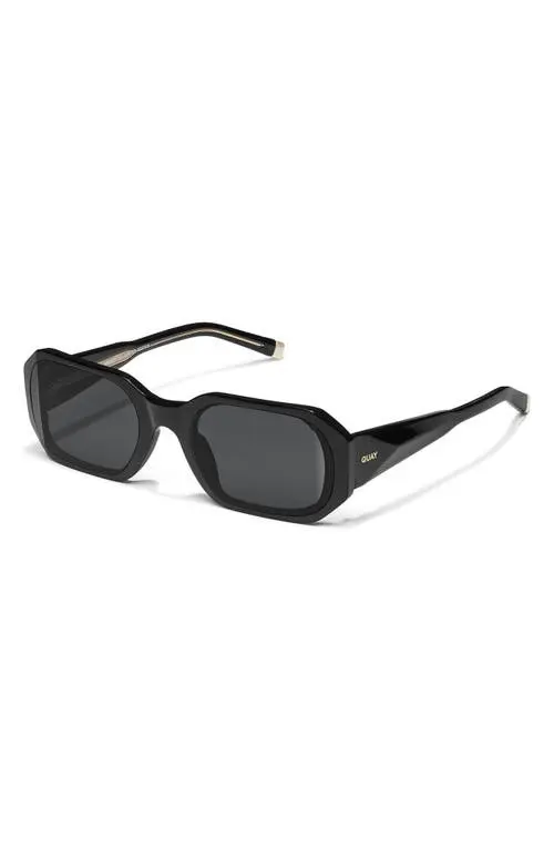 Quay Hyped Up Gem 57mm Square Sunglasses
