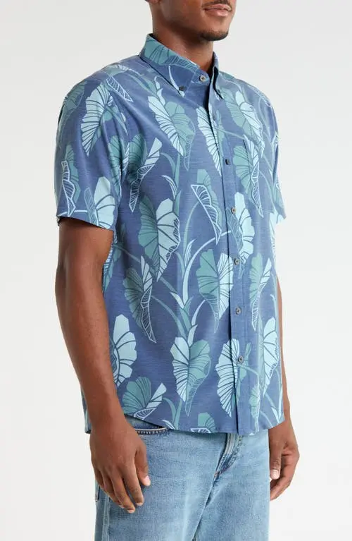 Reyn Spooner Trailing Taro Button Down Shirt - Navy