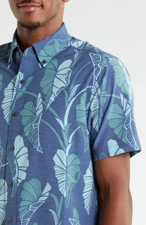 Reyn Spooner Trailing Taro Button Down Shirt - Navy