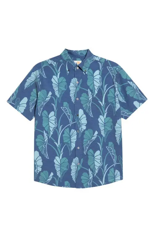 Reyn Spooner Trailing Taro Button Down Shirt - Navy