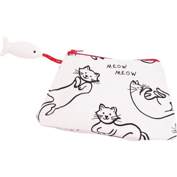 C&F HOME Cat Person Purse Small - White