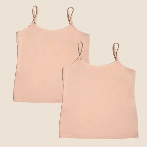 MEADOW Luna Cotton Cami 2-pack - Buff