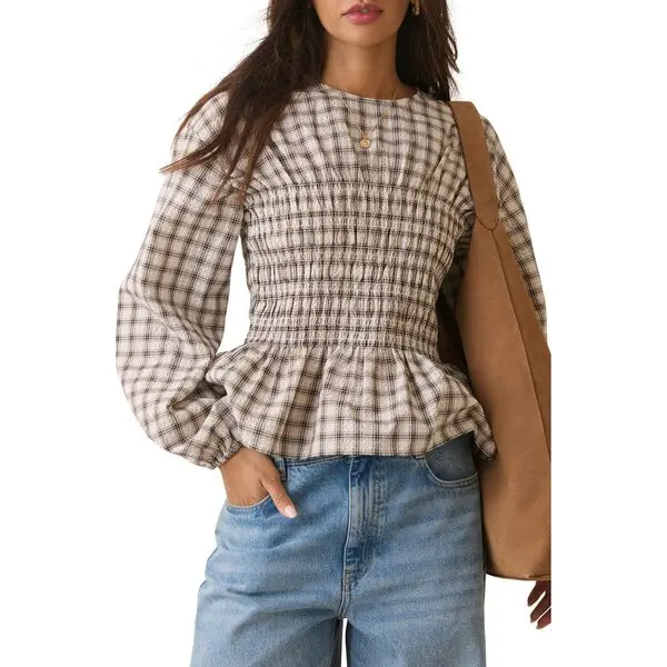 NOBODY'S CHILD Charlize Peplum Top