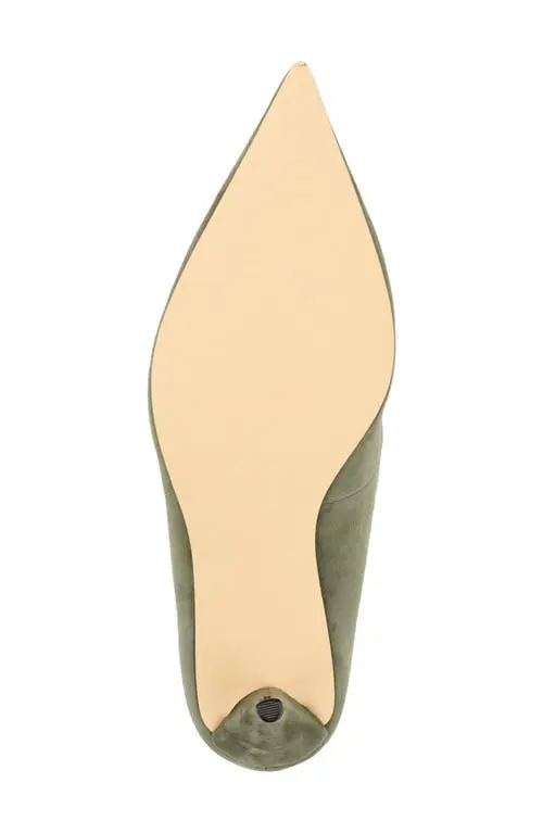 Nine West Merran Pointed Toe Pump - Dark Green