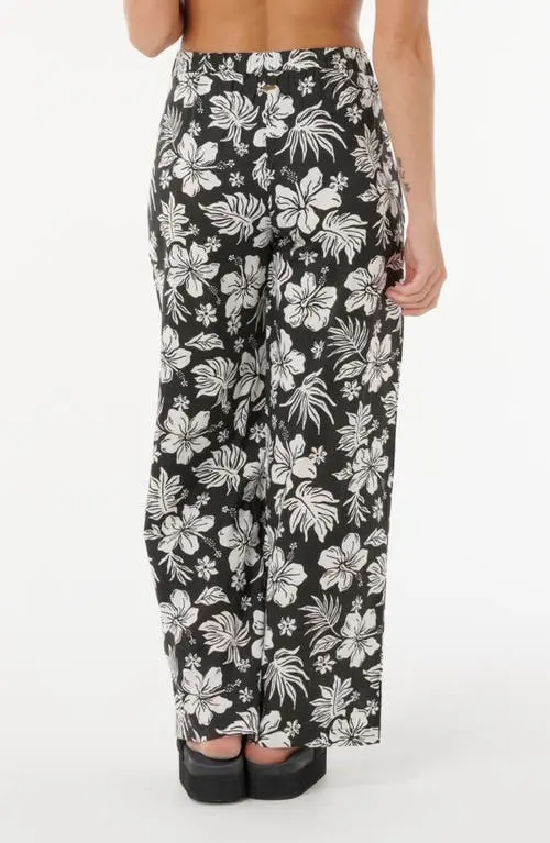 Rip Curl Keepsakes Print Beach Wide Leg Pants