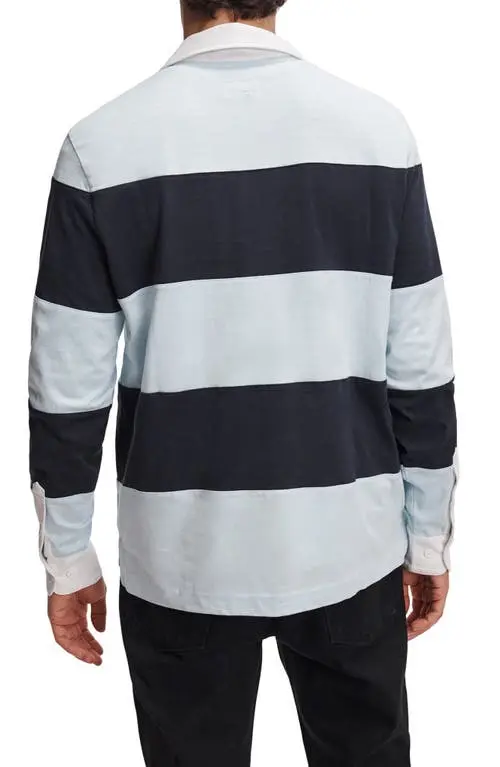 Rag & Bone Striped Cotton Rugby Shirt