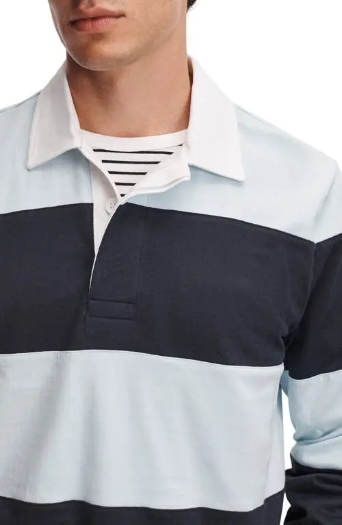 Rag & Bone Striped Cotton Rugby Shirt