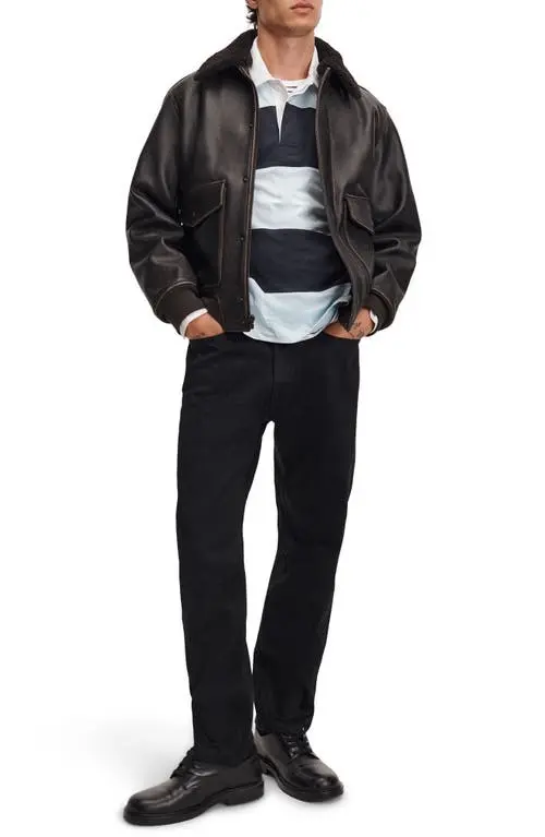 Rag & Bone Striped Cotton Rugby Shirt
