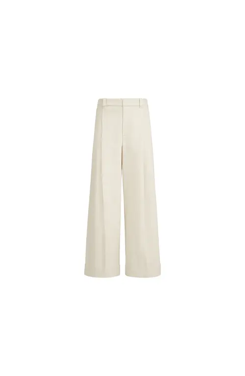 Brunello Cucinelli Pleated A-line Trousers - Milk