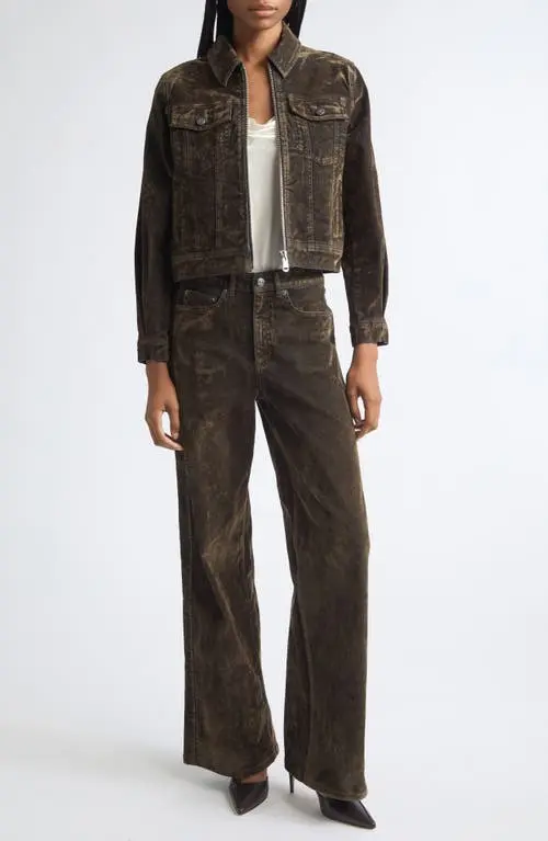 Cinq À Sept Betsy Flocked Bootcut Jeans