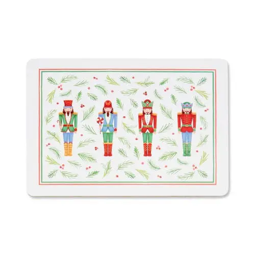 LENOX Bayberry Nutcracker Cork Placemats Set Of 4