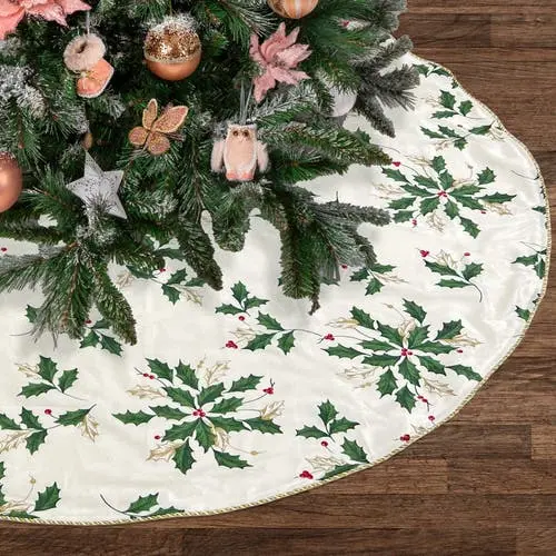 LENOX Scattered Holly Tree Skirt