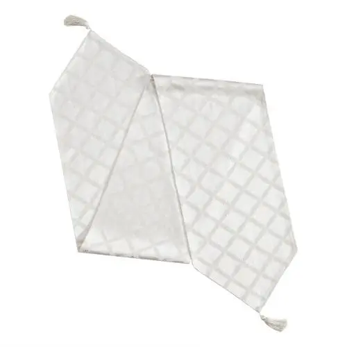 LENOX Laurel Leaf Reversible Table Runner - Platinum