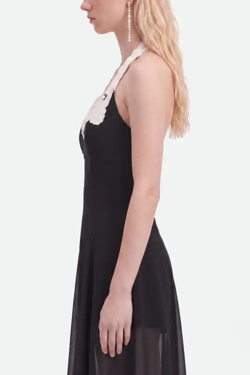 NOCTURNE Embroidery Detail Maxi Dress