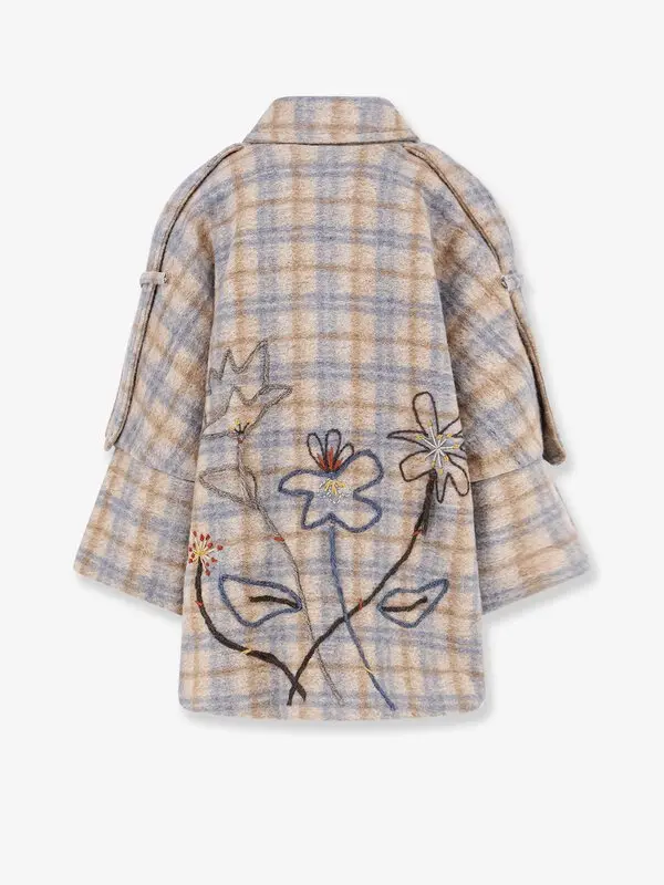BYE FIRENZE Madras Wool Blend Caban