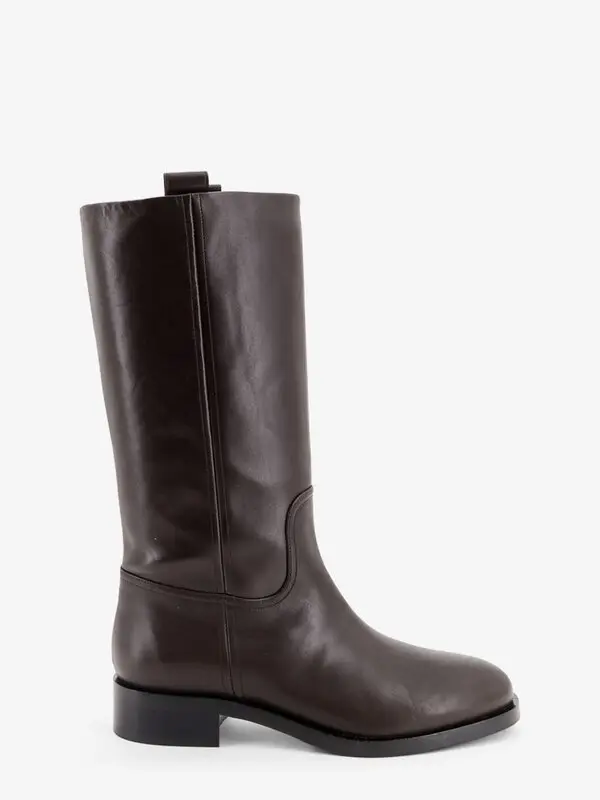 AeydĒ Theo Kneehigh Leather Boots - Brown