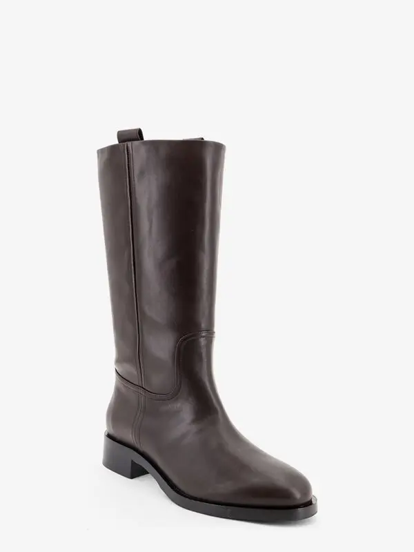 AeydĒ Theo Kneehigh Leather Boots - Brown
