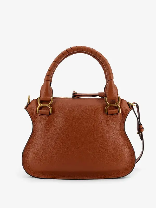 Chloé Marcie Small Leather Shoulder Bag - Brown