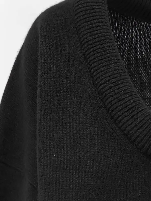 LISA YANG Doria Sweater With Wide Neckline - Black