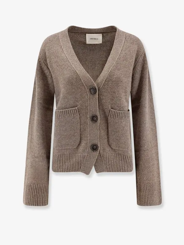 LISA YANG Danni Cashmere Cardigan - Brown