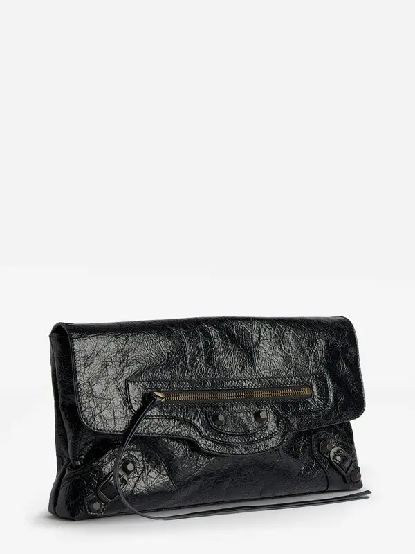 Balenciaga Le City Leather Clutch Bag