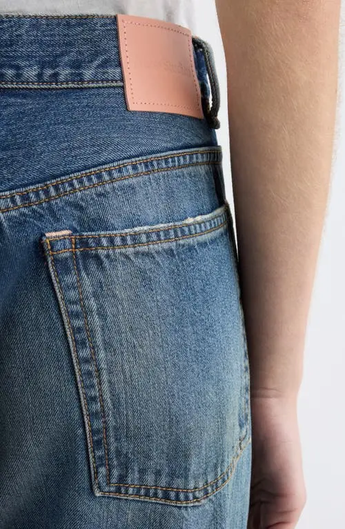 Acne Studios 2009f High Waist Wide Leg Jeans - Dark Blue