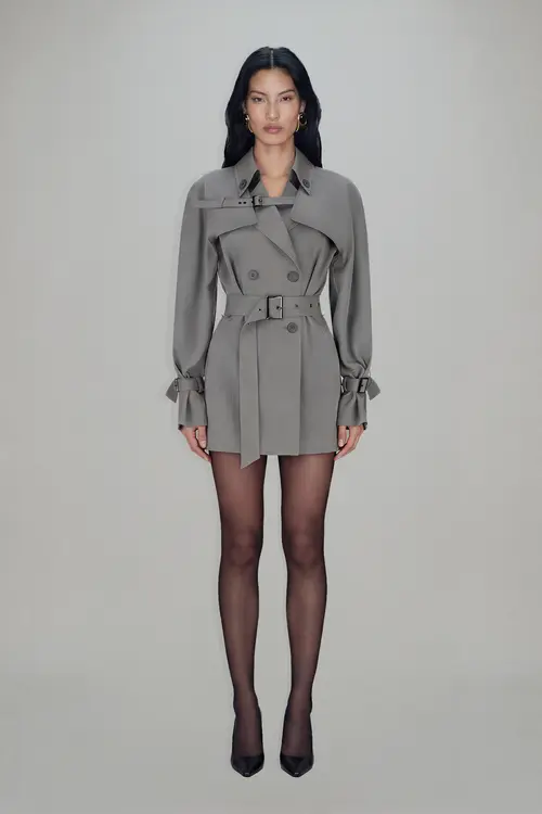 ATOIR Celeste Trench Dress - Slate Grey