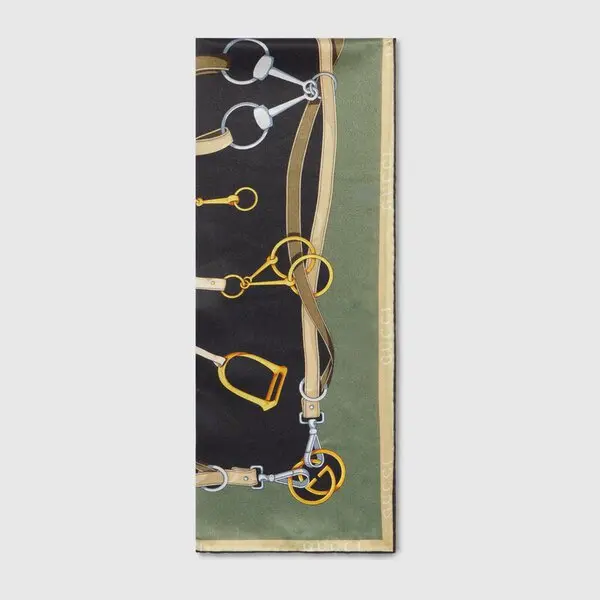 Gucci Printed Silk Twill Stole