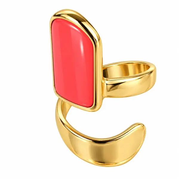 NOWART JEWELRY Colorful Nail Ring Neon - Pink