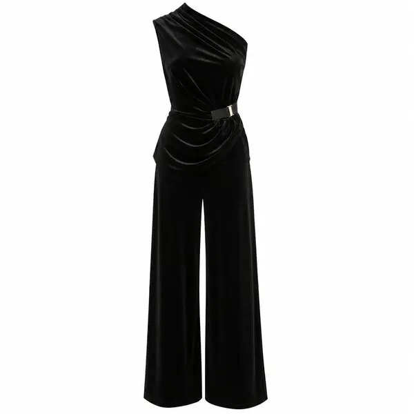 ME & THEE Rise & Shine Velvet Co-ord - Black