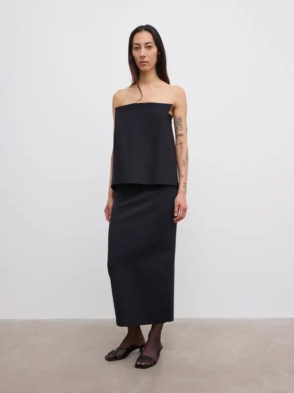 HOUSE OF DAGMAR Square Slim Dress - Black