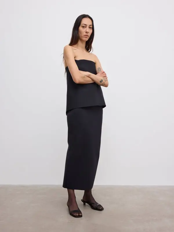 HOUSE OF DAGMAR Square Slim Dress - Black