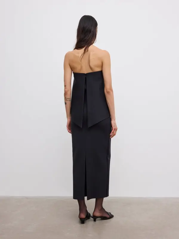 HOUSE OF DAGMAR Square Slim Dress - Black