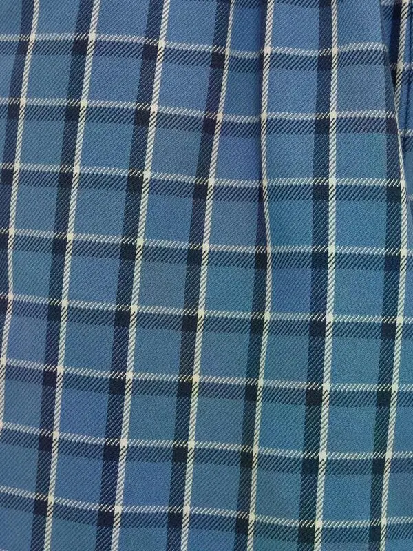 BASERANGE Claude Plaid Wide-leg Trousers