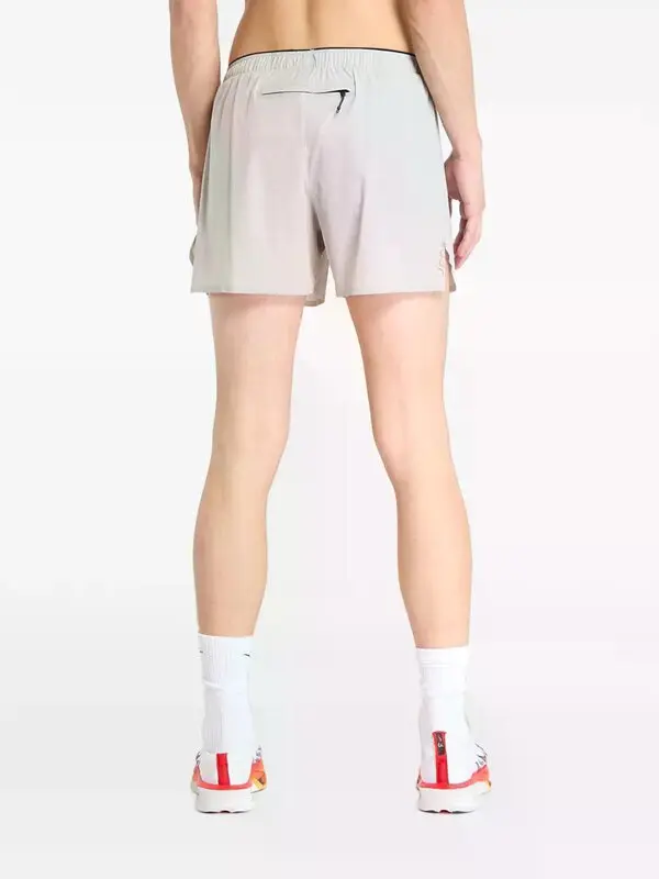 SOAR Logo-print Perforated Shorts