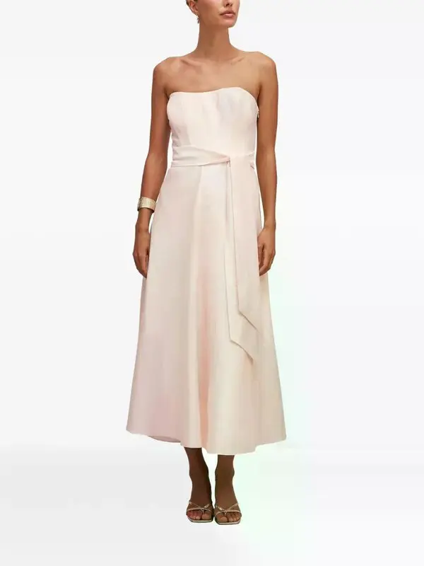 EVER NEW Daniella Strapless A-line Midi Dress - Pink