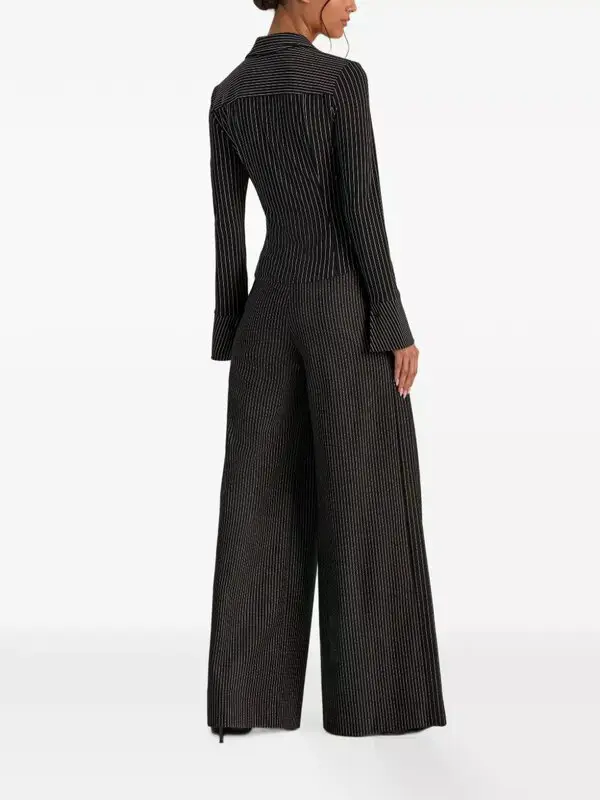 Alice + Olivia Freya Pinstripe Button-down Blouse