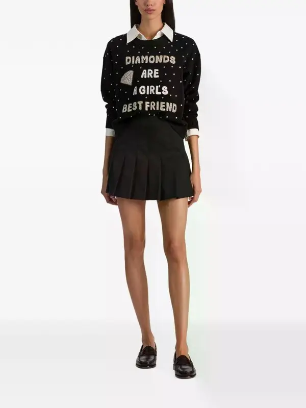 Alice + Olivia Perry Crystal-embellished Sweater
