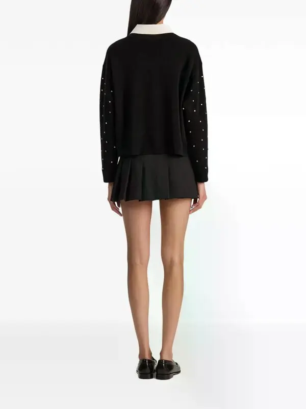 Alice + Olivia Perry Crystal-embellished Sweater