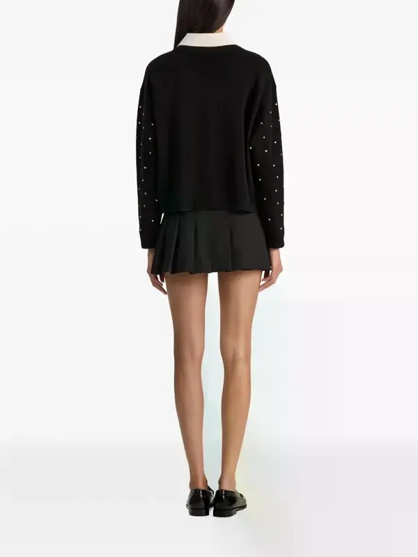 Alice + Olivia Perry Crystal-embellished Sweater